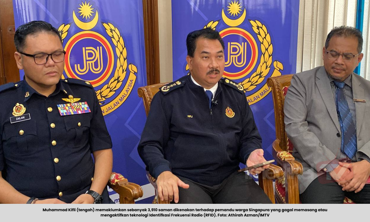 JPJ KUTIP LEBIH RM1 JUTA KOMPAUN: 3,910 PEMANDU SINGAPURA DISAMAN GAGAL ...